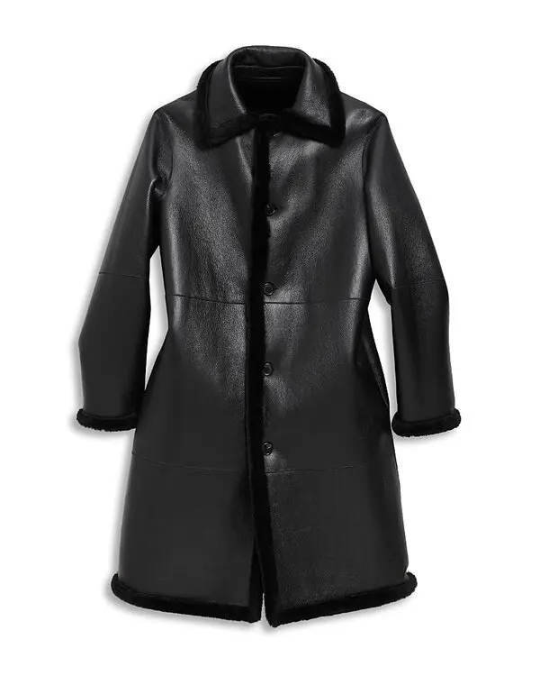 Theory Shearling Trench Coat