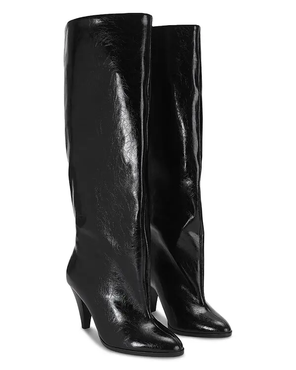 Kurt Geiger Lambeth Leather Slouchy Knee High Boots