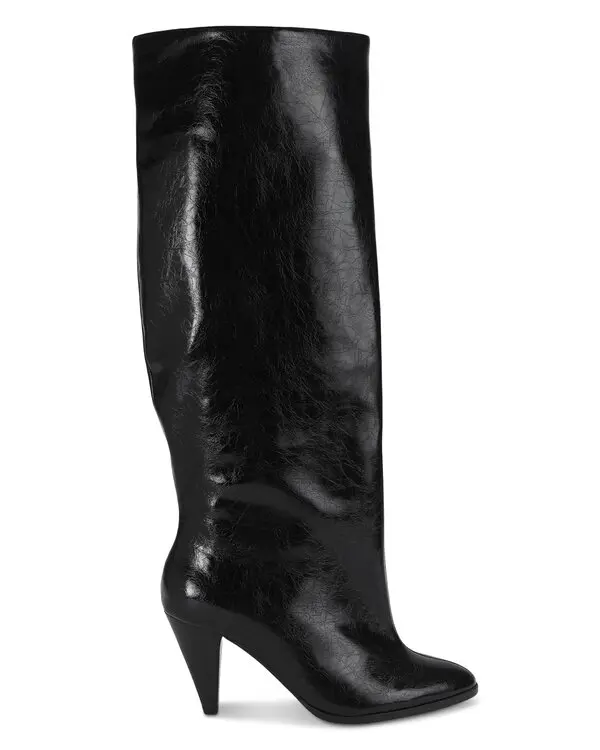 Kurt Geiger Lambeth Leather Slouchy Knee High Boots