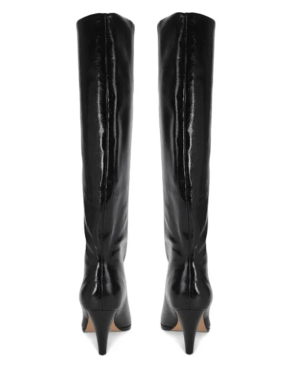Kurt Geiger Lambeth Leather Slouchy Knee High Boots