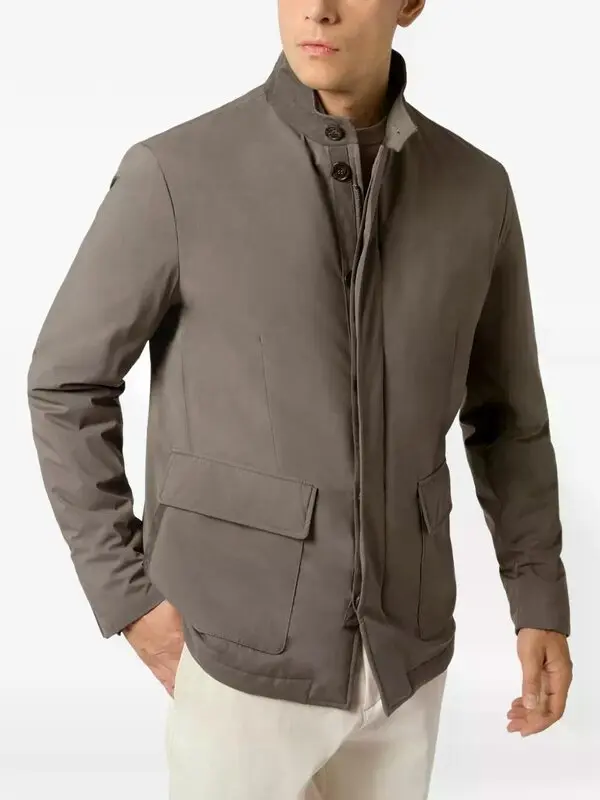 Paul & Shark Typhoon® Platinum Suede-trim Field Jacket