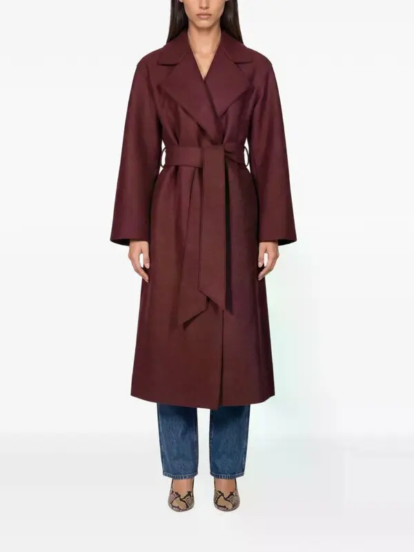 Harris Wharf London Belted Notch-lapels Coat