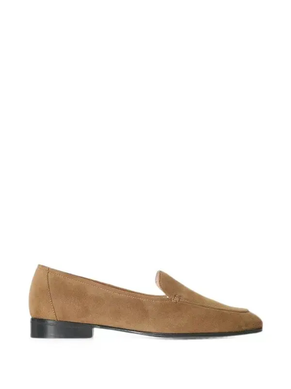 THE ROW Adam Suede Loafers - Neutrals