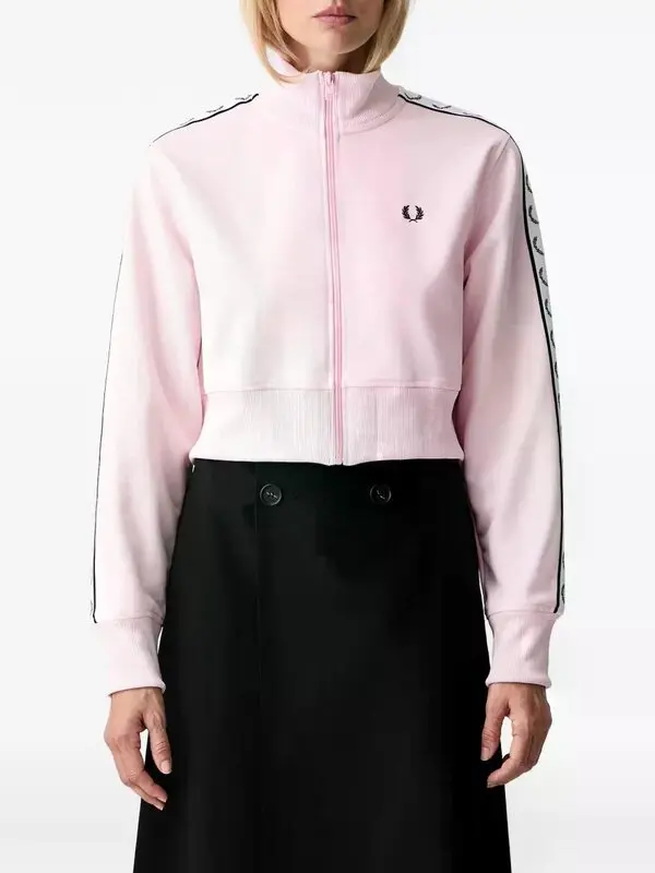 Fred Perry Logo-embroidered Zip-up Sweatshirt