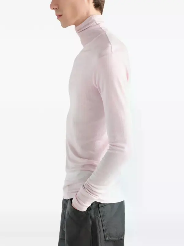 LEMAIRE Stand-collar Top In Wool And Silk Jersey