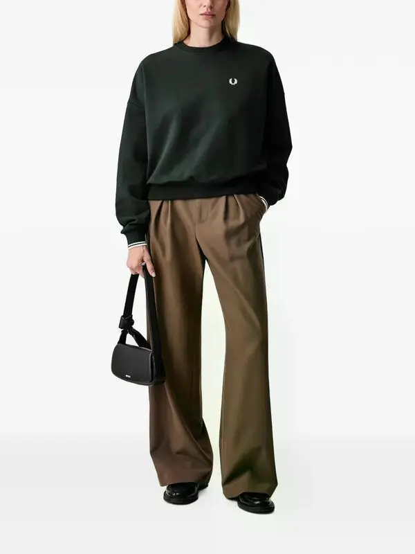 Fred Perry Logo-embroidered Sweatshirt - Green