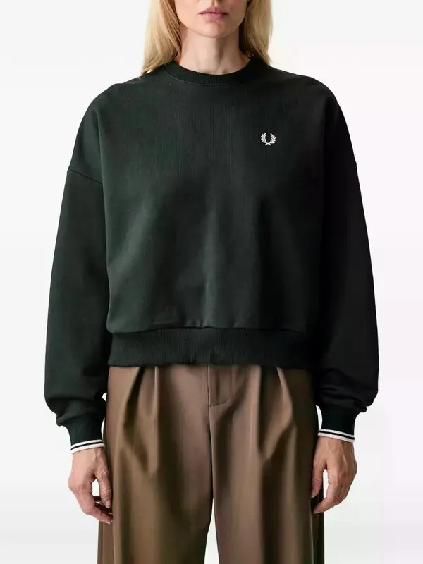 Fred Perry Logo-embroidered Sweatshirt - Green