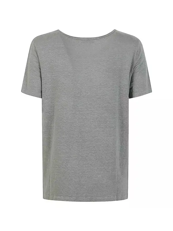 BASE MILANO Scoop-neck Pocket T-shirt