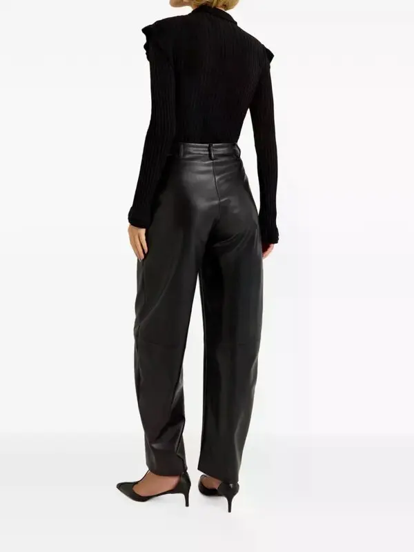 MARIE OLIVER Harlow Faux-leather Trousers