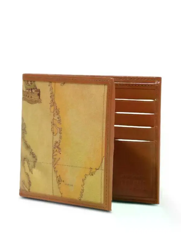 ALVIERO MARTINI 1° CLASSE World Map-print Bifold Wallet