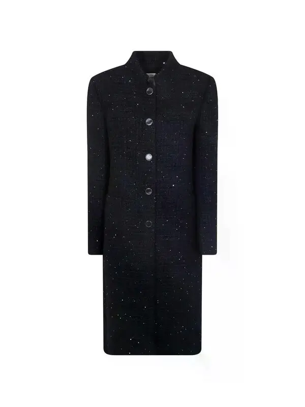 SEMICOUTURE Phillis Sequin-embellished Single-breasted Coat