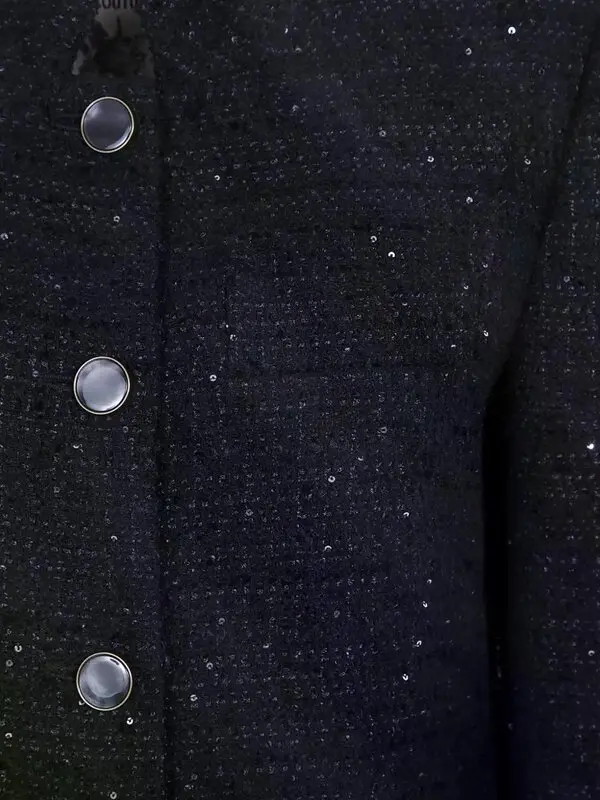 SEMICOUTURE Phillis Sequin-embellished Single-breasted Coat