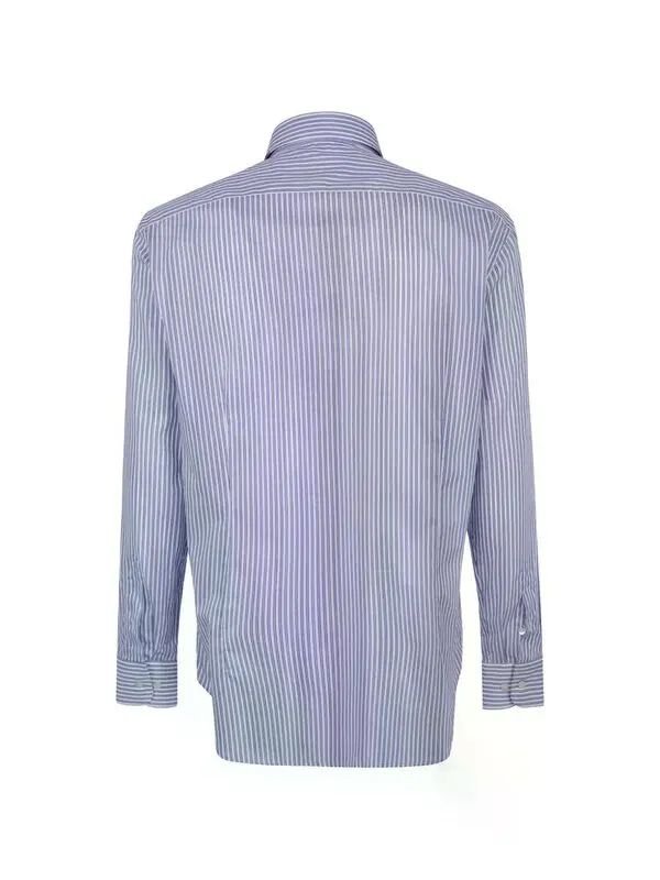 Etro Striped Embroidered-logo Shirt - White