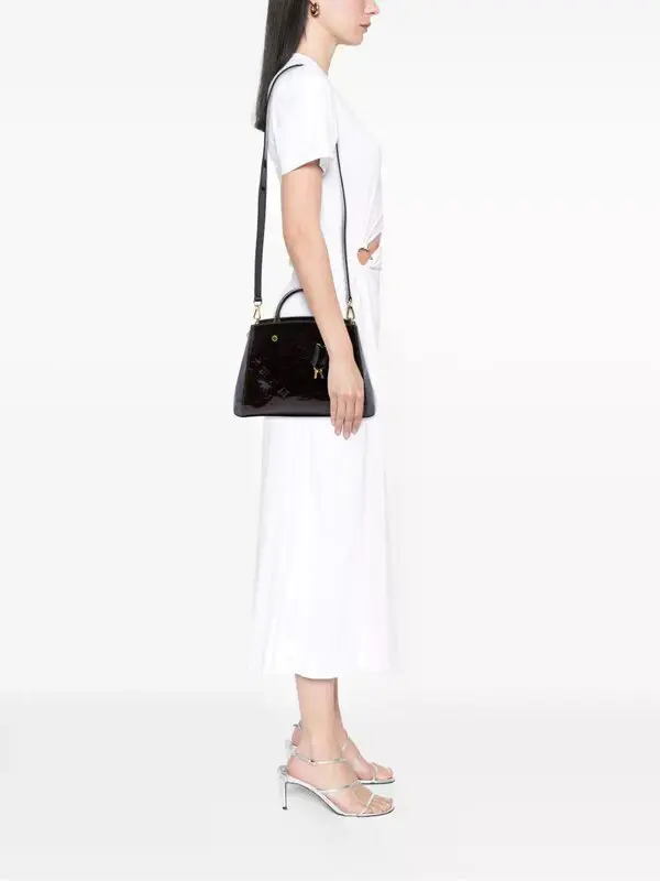 LOUIS VUITTON 2016 Monogram Vernis Montaigne Bb Satchel