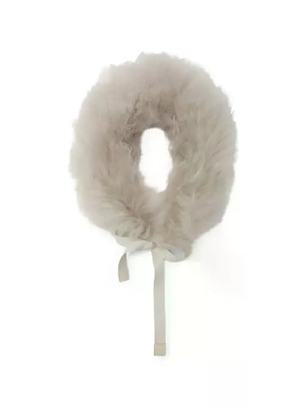 Max Mara Agreste Shearling Collar - Neutrals