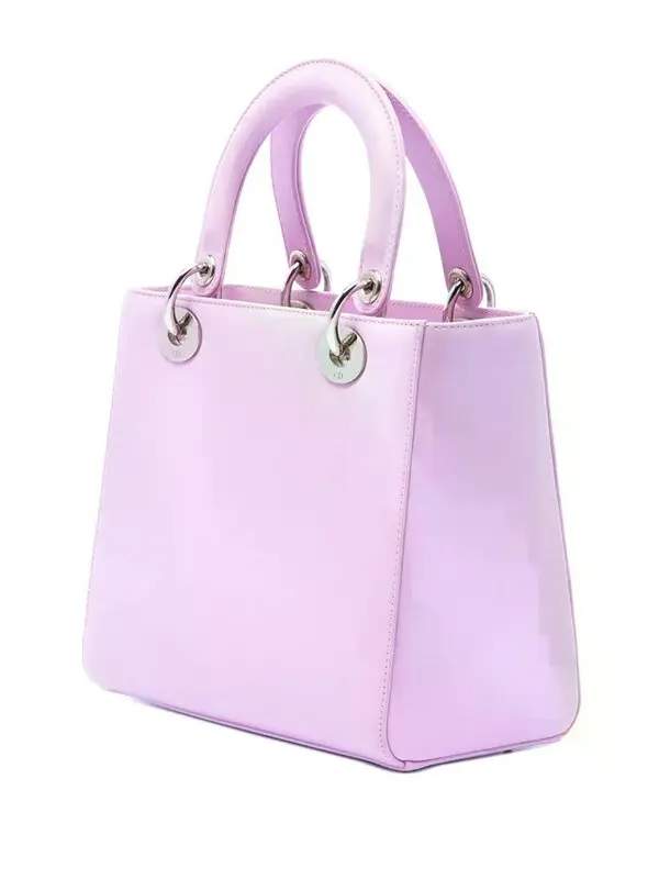Dior 2014 Medium Calfskin Pockets Lady Satchel - Purple