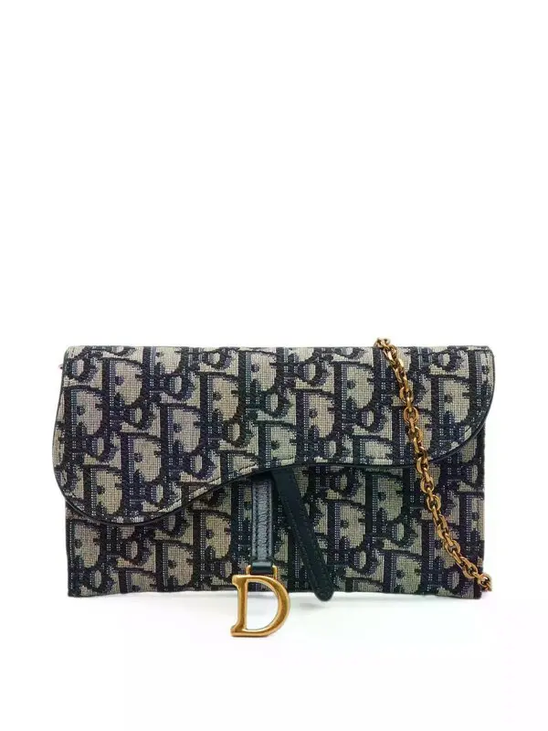 Dior 2021 Saddle Oblique Crossbody Bag - Blue