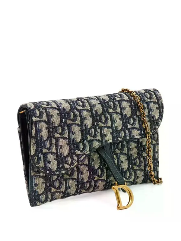 Dior 2021 Saddle Oblique Crossbody Bag - Blue