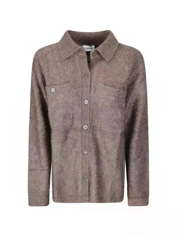 P.a.r.o.s.h Brushed-knit Button-down Shirt
