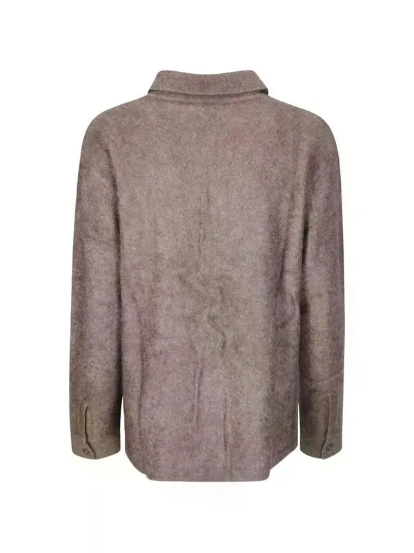 P.a.r.o.s.h Brushed-knit Button-down Shirt