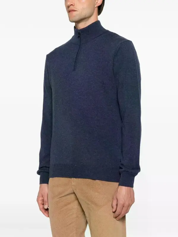 Corneliani Quarter-zip Knitted Sweater