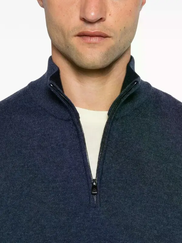 Corneliani Quarter-zip Knitted Sweater