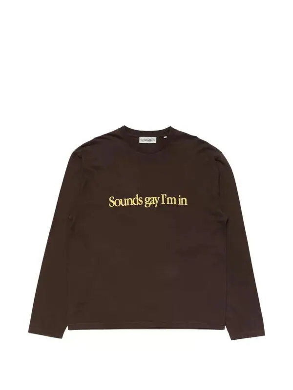 CARNE BOLLENTE How's That Sound Slogan-print T-shirt - Brown