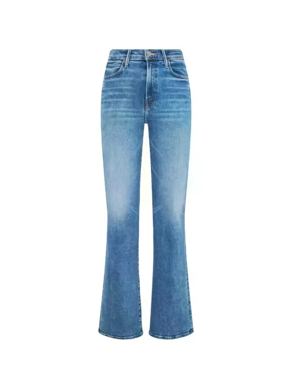 MOTHER The Kick It Faded-effect Flared Jeans