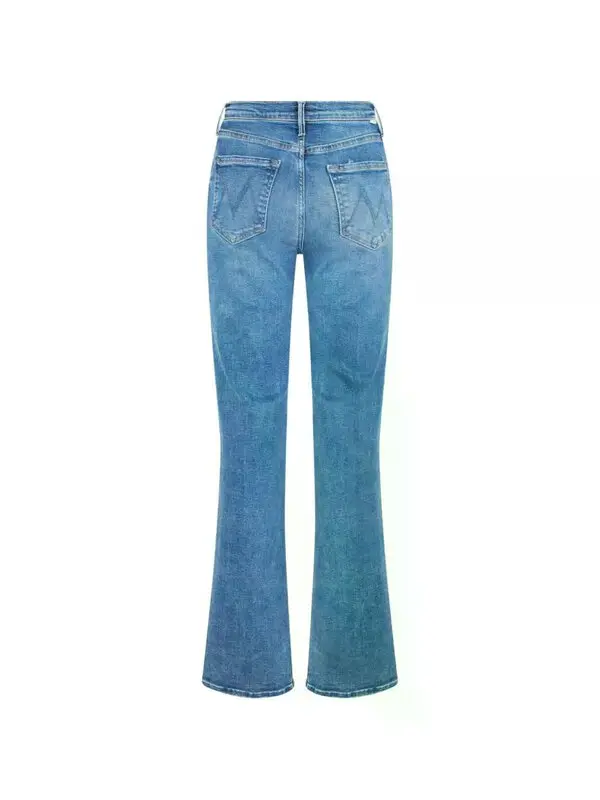 MOTHER The Kick It Faded-effect Flared Jeans