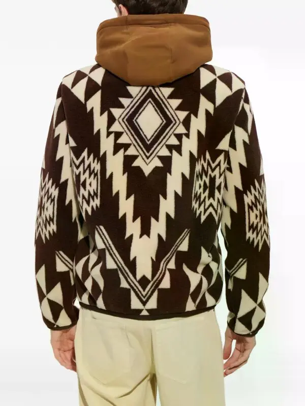 Moncler Jacquard-knit Zip-up Fleece
