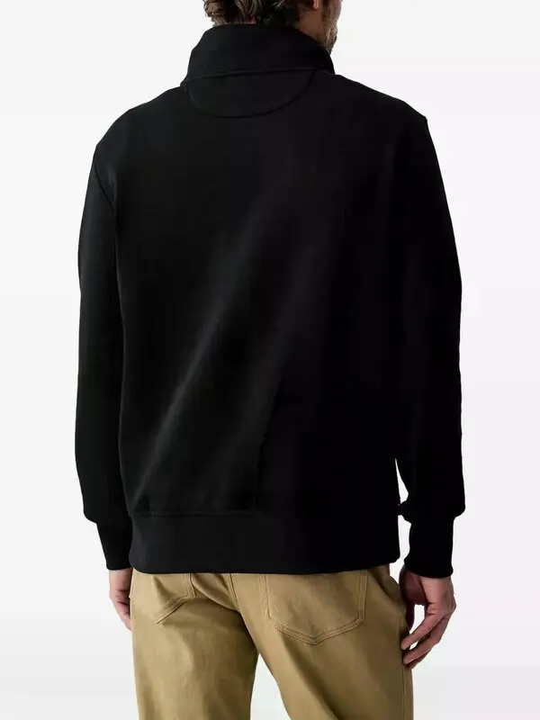 Gant Logo-embroidered Half-zip Sweatshirt