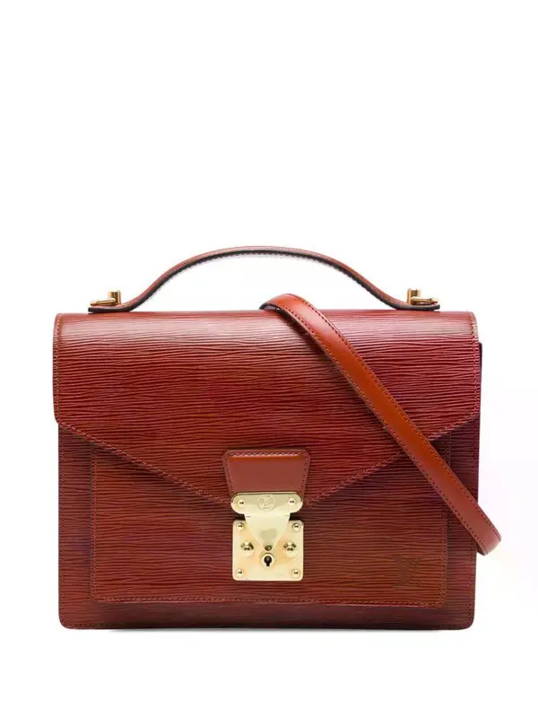 LOUIS VUITTON 1992 Epi Monceau 28 Satchel - Brown