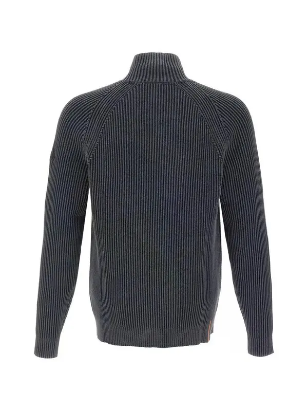 RRD Cotton 7 Techno Wash Half-zip Rib-knit Sweater