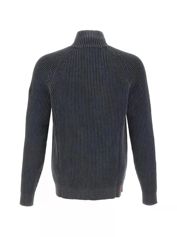 RRD Cotton 7 Techno Wash Half-zip Rib-knit Sweater