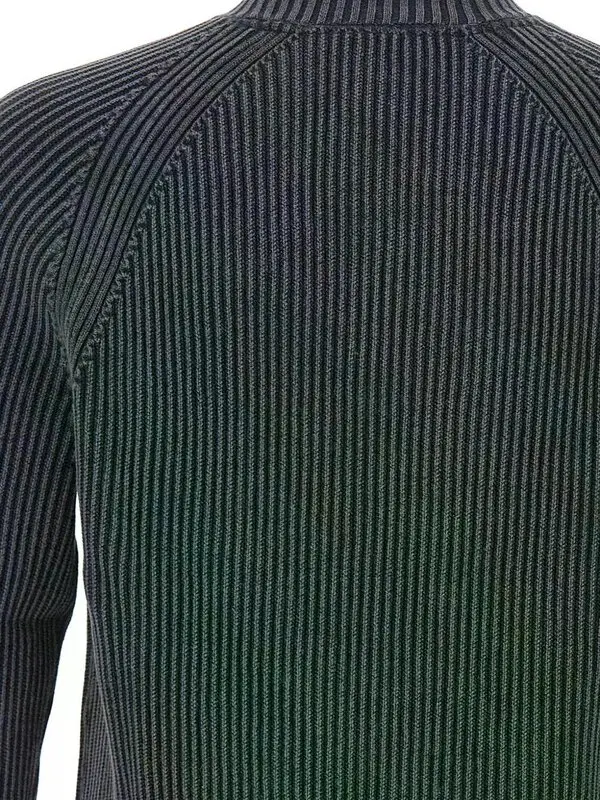 RRD Cotton 7 Techno Wash Half-zip Rib-knit Sweater