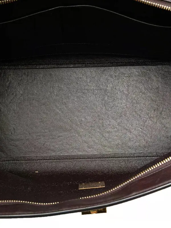 Celine 2015 Medium Tricolor Leather Trapeze Satchel