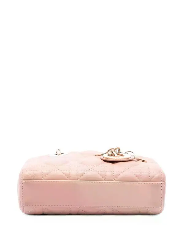 Dior 2022 Micro Lambskin Cannage Lady D Joy Satchel