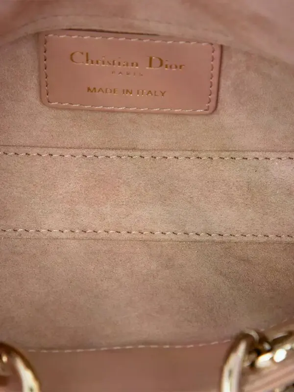 Dior 2022 Micro Lambskin Cannage Lady D Joy Satchel