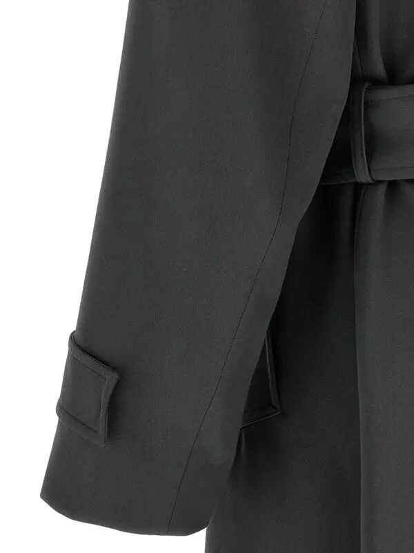 LARDINI Belted Single-breasted Trench Coat