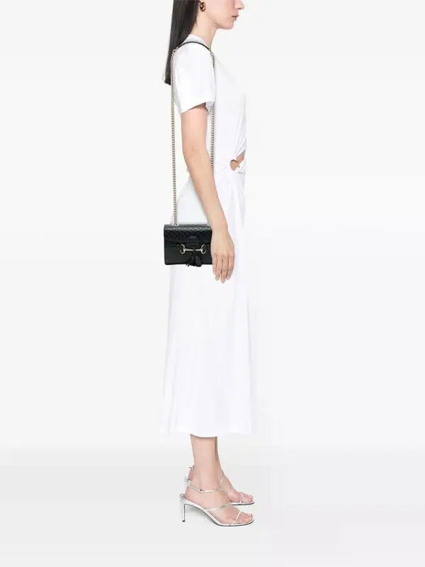 Gucci 2016-2026 Mini Microguccissima Emily Crossbody Bag - Black