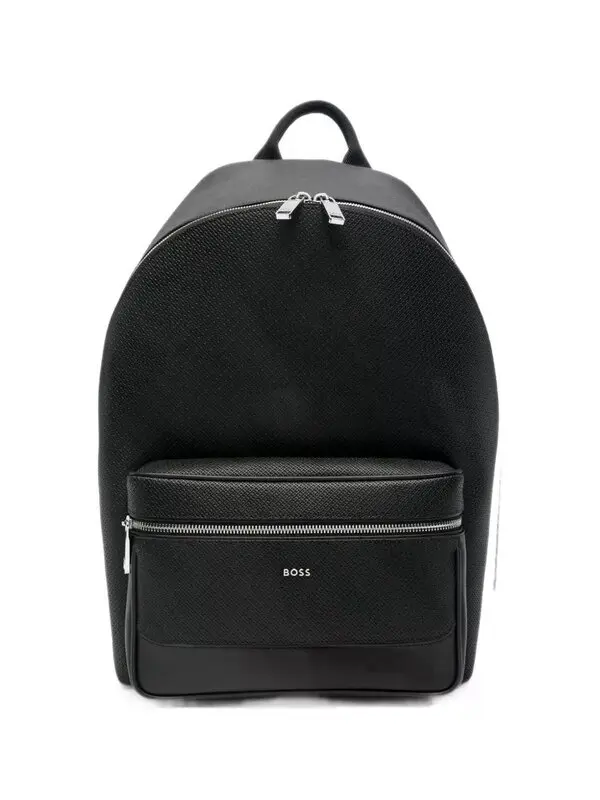 BOSS Northon Textured-finish Logo-plaque Backpack