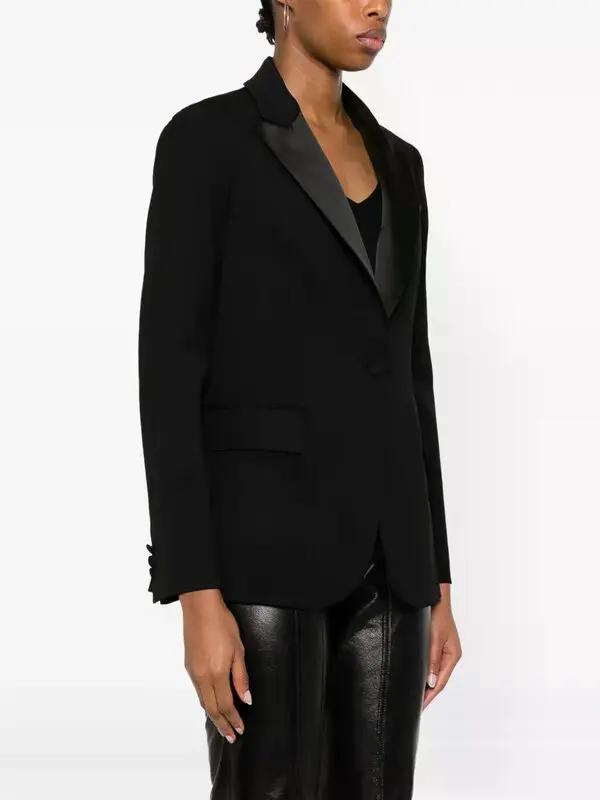 P.a.r.o.s.h Satin-lapel Single-breasted Blazer