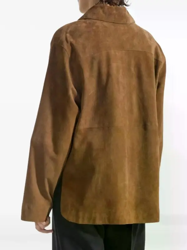 Seventy Suede-finish Button-up Jacket