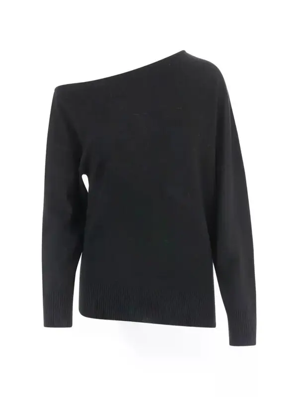 Arch4 One-shoulder Asymmetrical Sweater - Black