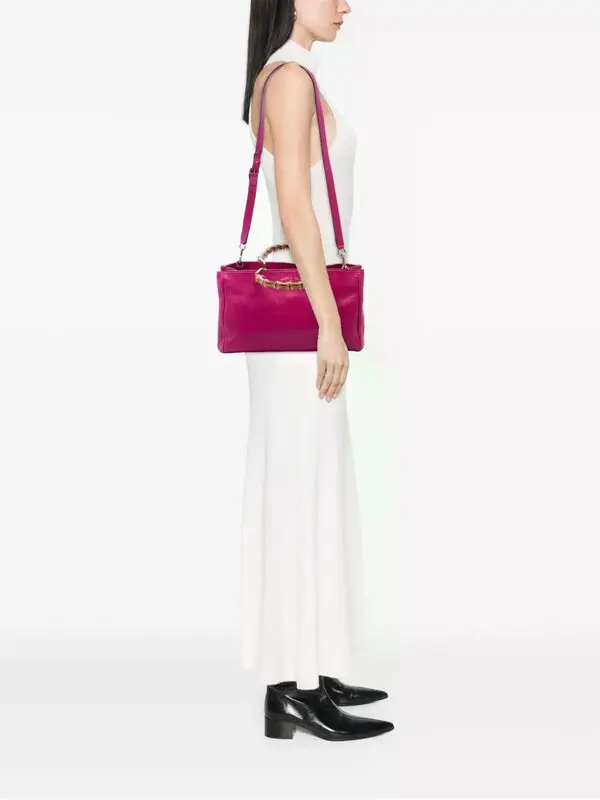 Gucci 2016-2026 Medium Calfskin Bamboo Shopper Satchel