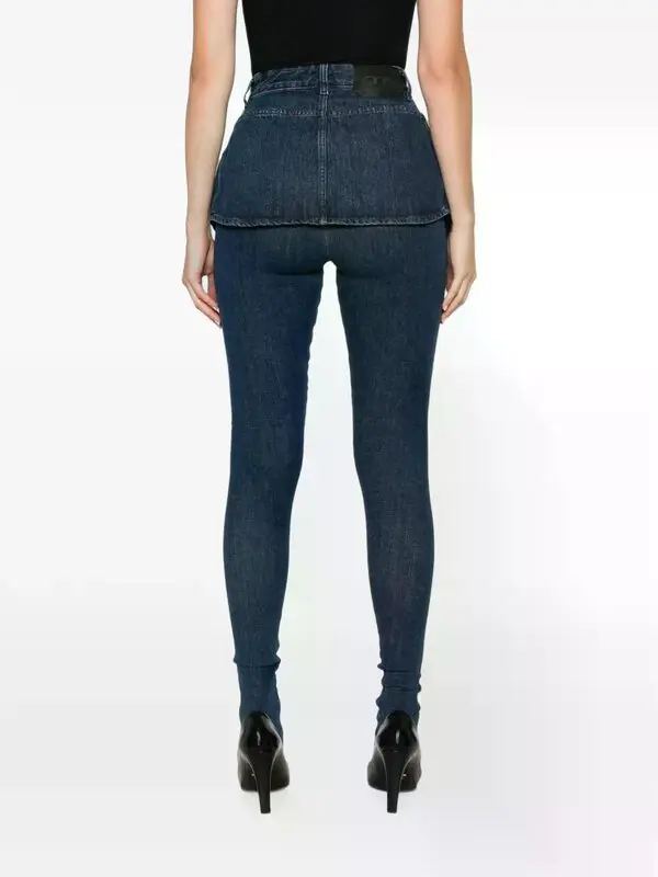 DIESEL® Peplum-detail Skinny Jeans