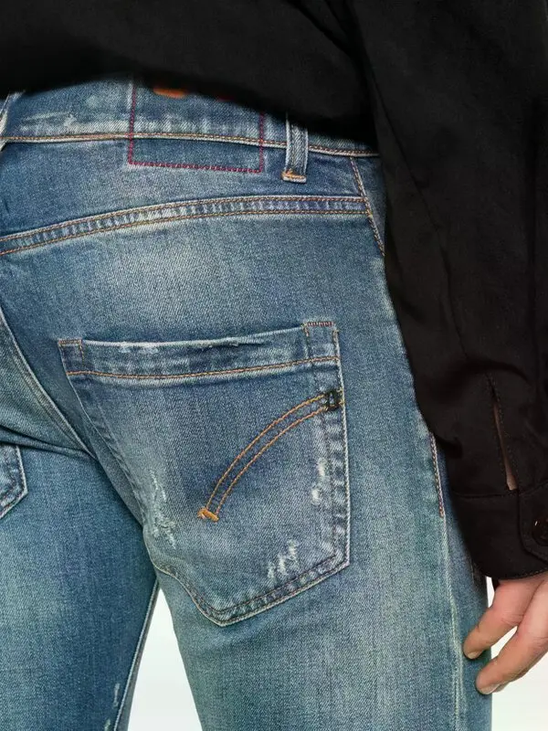 DONDUP Distressed Whiskered Jeans
