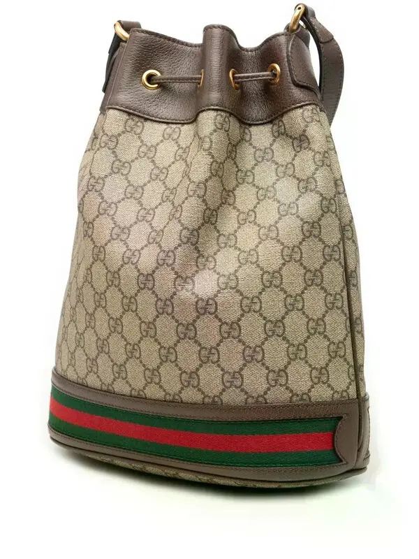 Gucci 2016-2026 Gg Supreme Web Ophidia Bucket Bag