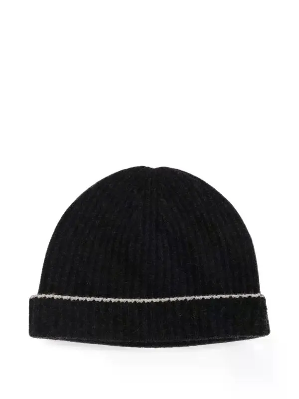 Arch4 Ribbed-knit Beanie Hat