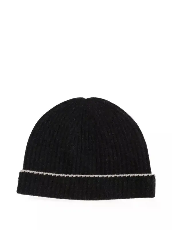 Arch4 Ribbed-knit Beanie Hat